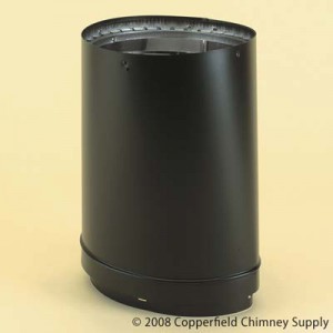 8in Vermont Castings Oval To Round Adaptor - Chimney Liner Depot